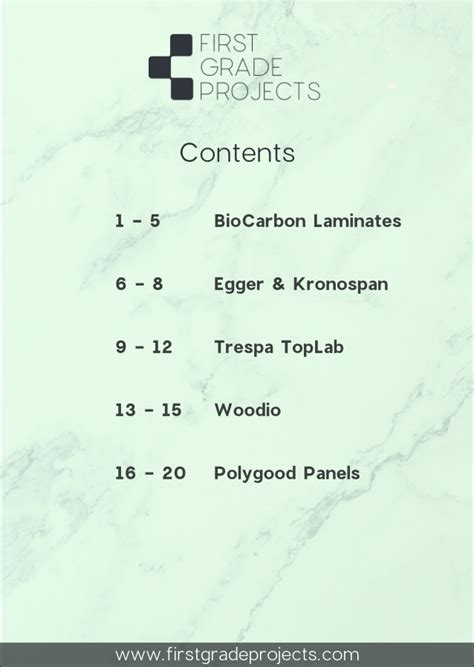Sustainability First Grade Projects