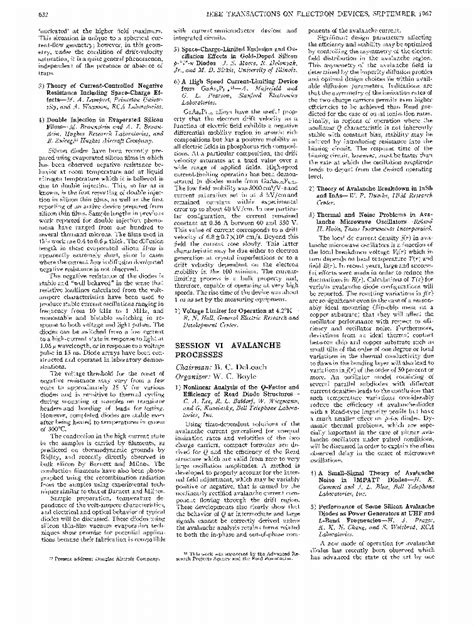 A Small Signal Theory Of Avalanche Noise In Impatt Diodes Ieee Journals And Magazine Ieee Xplore