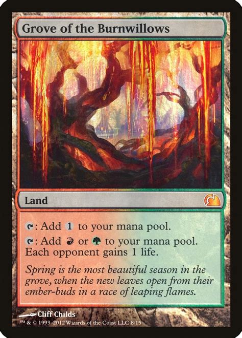 Grove Of The Burnwillows From The Vault Realms Magic The Gathering