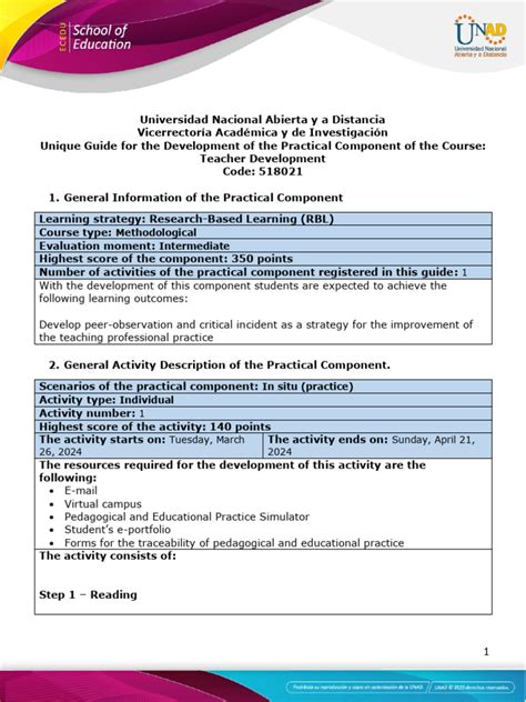 Guide For The Development Of The Practical Component Unit 2 Phase 3 Practical Component