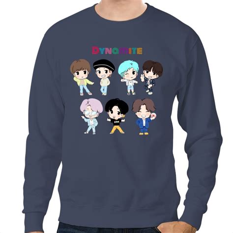 Bts Dynamite Chibi Bts Dynamite Chibi Sweatshirts Sold By Adriana Gerasimova Sku 1194458