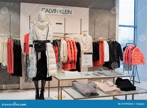 Moscow, Russia, November 2020: Corner of the Calvin Klein Brand. Luxury ...