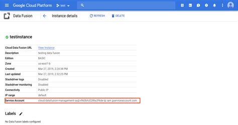 Cdap Cloud Data Fusion Storagebucketslist Permission Issue Stack Overflow