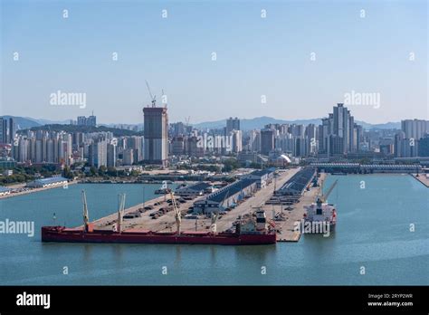 Container Terminal In The Port Of Incheon In South Korea On 2 October