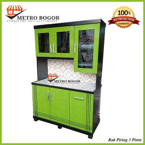 Jual LEMARI DAPUR LEMARI SAYUR RAK PIRING KAYU MINIMALIS PINTU MURAH Kota Bogor Metro