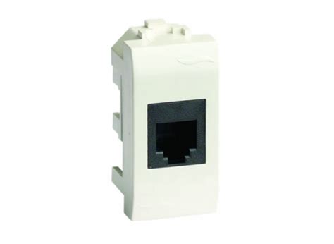 Компьютерная розетка RJ-45, кат.5E (экранированная, разъем AMP), белая ...