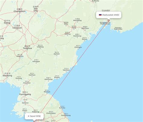 flights from vladivostok to seoul vvo to icn airlines and best routes