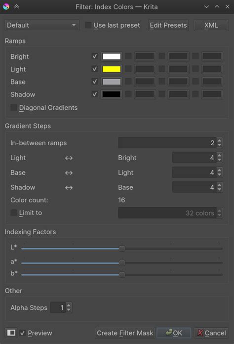 Artistic — Krita Manual 520 ドキュメント