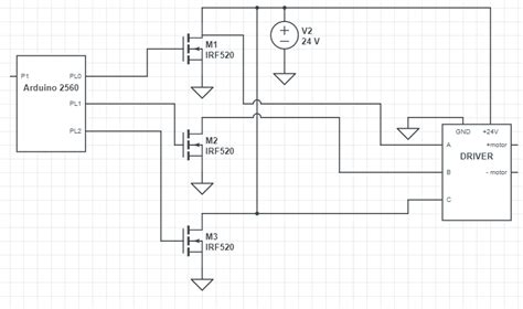 How To Control A 24v External Board Motor Driver With Irf520 Or Any