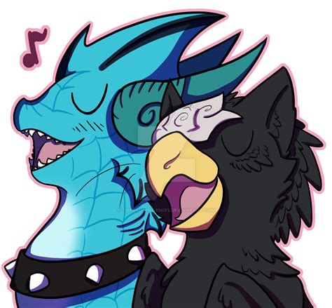 167524 Safe Artistthejadephoenix1 Bird Dragon Feline Fictional