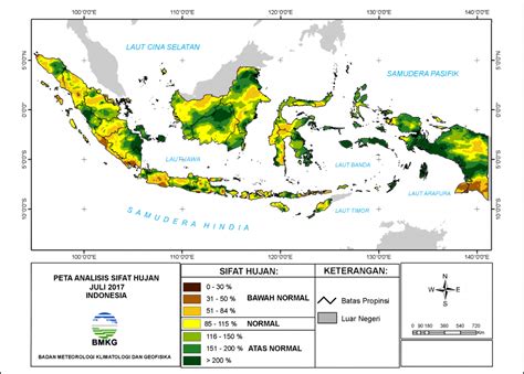 Analisis Curah Hujan Dan Sifat Hujan Bulan Juli BMKG