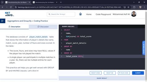 Completed One Coding Practice In Dbms Sayyad Mohammad Asif Ali Posted
