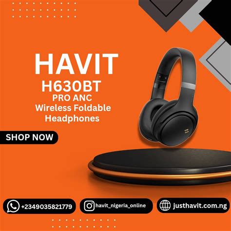 Havit H Bt Pro Anc Wireless Foldable Headphones Havit Headphones