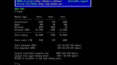 not enough free conventional memory · issue 1525 · joncampbell123