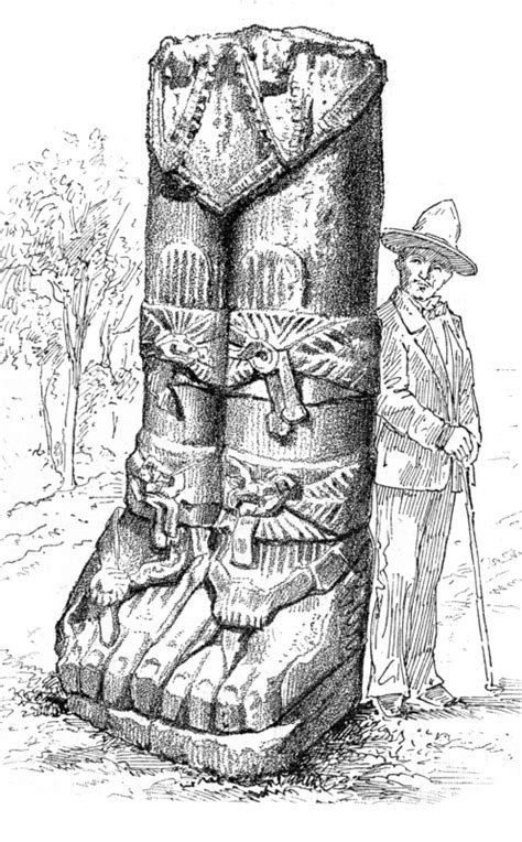 Mexico Illustrations Toltec Statue