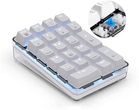 Amazon Com JPHTEK Number Pad Mechanical USB Wired Numeric Keypad With RGB LED Backlit Key