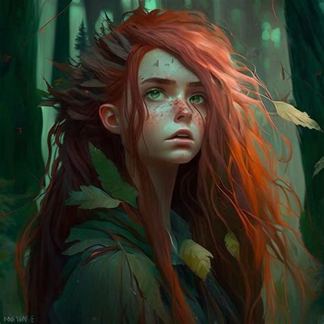 Forest 🌲 Рыжие волосы Девушки с рыжими волосами Эльфы