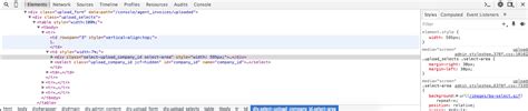 Javascript How To Get To A Select Element When Its Hidden Stack