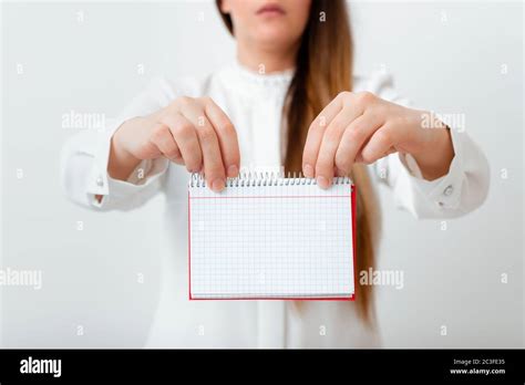 Model Displaying Different Empty Color Notepad Mock Up For Writing Idea Stock Photo Alamy