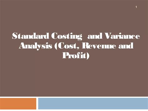 Standard Costing PPT