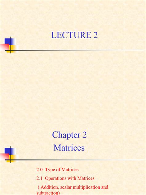 lecture 2 matrices pdf matrix mathematics abstract algebra