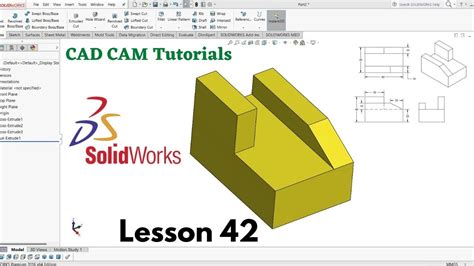 Solidworks Education Lesson 42 Solidworks Tutorials Cad Cam