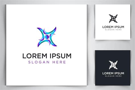 Free Vector Creative Swirl Propeller Concept Logo Design Template