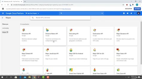 3 Habilitar Google Directions API YouTube
