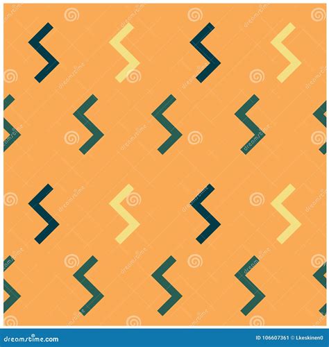 Geometric Zigzag Shapes Seamless Pattern Stock Vector Illustration Of Simple Modern 106607361