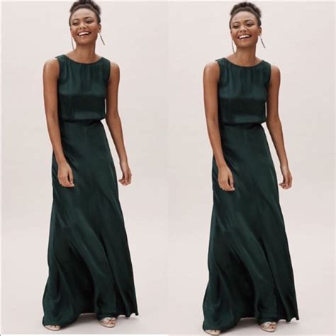Bhldn Ghost London Alexia Dress In Dark Emerald Alexia Dress Formal