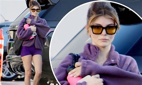 Olivia Jade Looks Pretty In Purple As She Showcases Toned Legs After