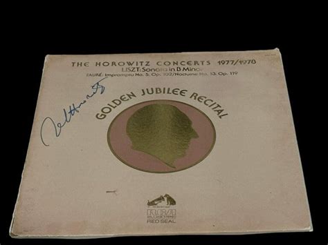 Vladimir Horowitz Classical Pianist Composer Signed Autograph Vinyl
