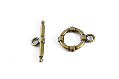 Toggle Clasp Clasps Bar Metal Casting 2 Set Vintage Finds Antique