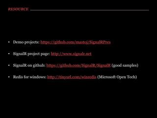 SignalR Building An Async Web App With NET