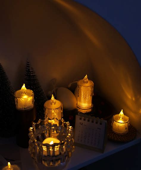 글리터 멜팅 Led 캔들 촛대 조명 무드등 에이블리