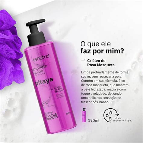 Sabonete Líquido Rosto e Corpo Pitaya Labotrat Lily Makeup Store