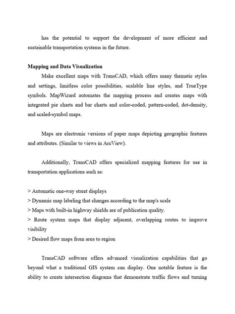 Transcad An Overview Of A Transportation Planning And Analysis Software Significance Part 3