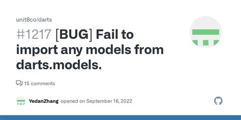 Bug Fail To Import Any Models From Dartsmodels · Issue 1217