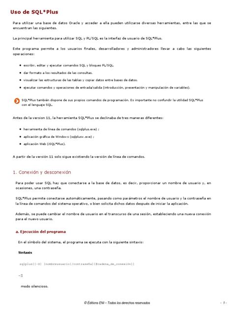Unidad Didactica 5 Sqlplus Y Sql Developer Protected Pdf Pl Sql Sql