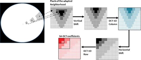 Steps Of The Sa Dct Algorithm For The Neighborhoods Adapted In The
