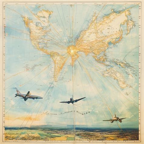 An Aviation Map With Highaltitude Enroute Charts Including Jet Routes And Air Traffic Control