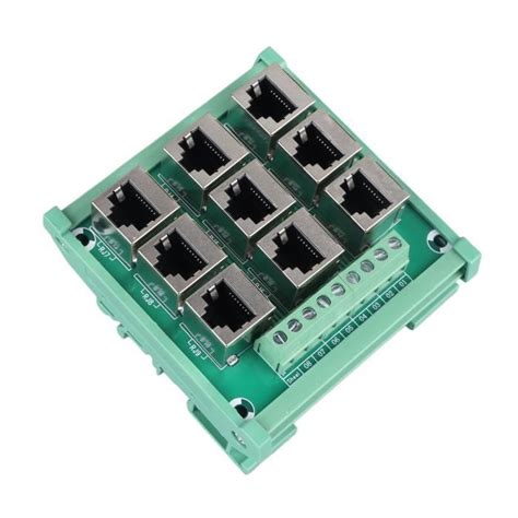 VBESTLIFE Module de raccordement à bornier 9 ports transmission stable
