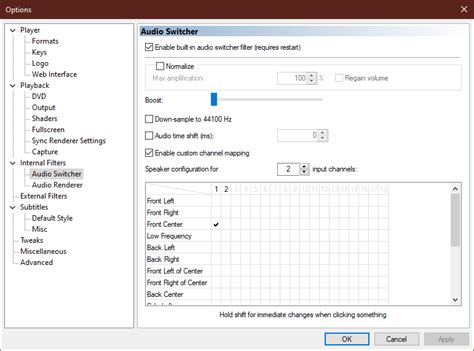 Enable Custom Channel Mapping Not Working Issue Clsid Mpc Hc