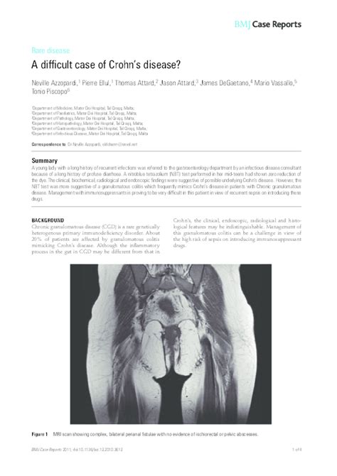 Pdf Penile And Scrotal Edema As A Manifestation Of Crohns Disease