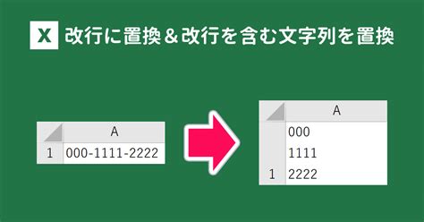 Excelで改行に置換＆改行を含む文字列を置換する方法 With Pc