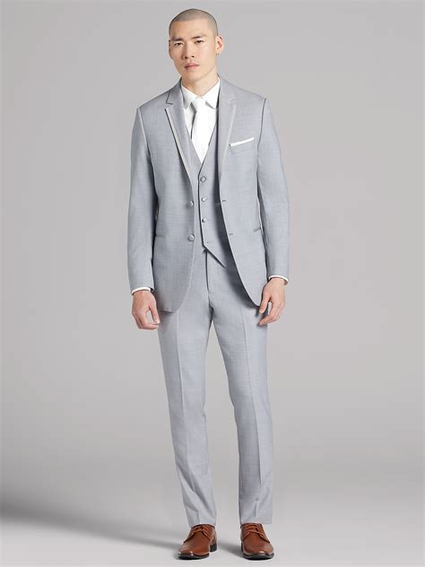 Light Grey Tuxedo Wedding 60 Photos
