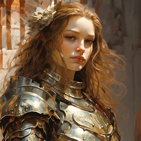 Premium Photo Fantasy Portrait Of Armored Female Halfling