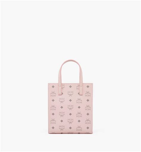 Mini Mcm X Hello Kitty Aren Tote In Visetos Pink Mcm ®uk
