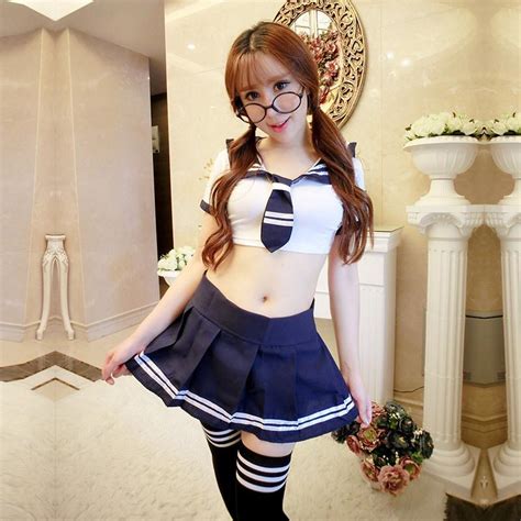 Modern Cosplay Japanese School Girl Students Sailor Uniform Sexy 1