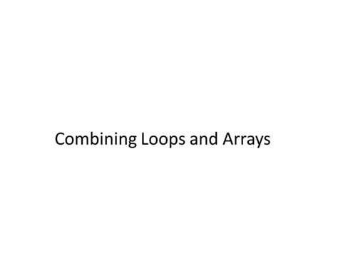 Lecture 3 Loops Arrayspdf